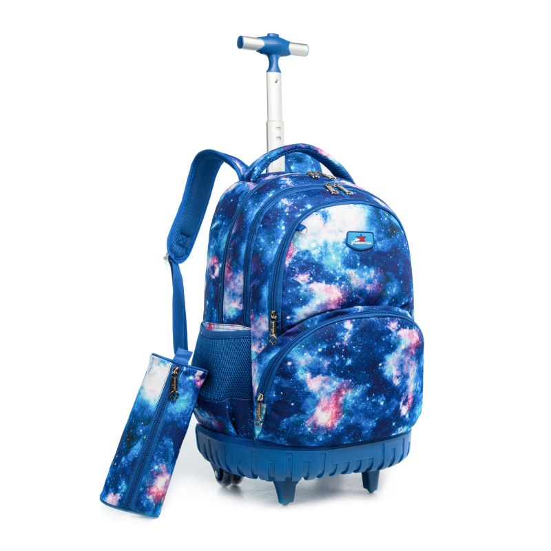 High Quality Kids School Backpack Trolley Bag With Wheels Children Bags ...
