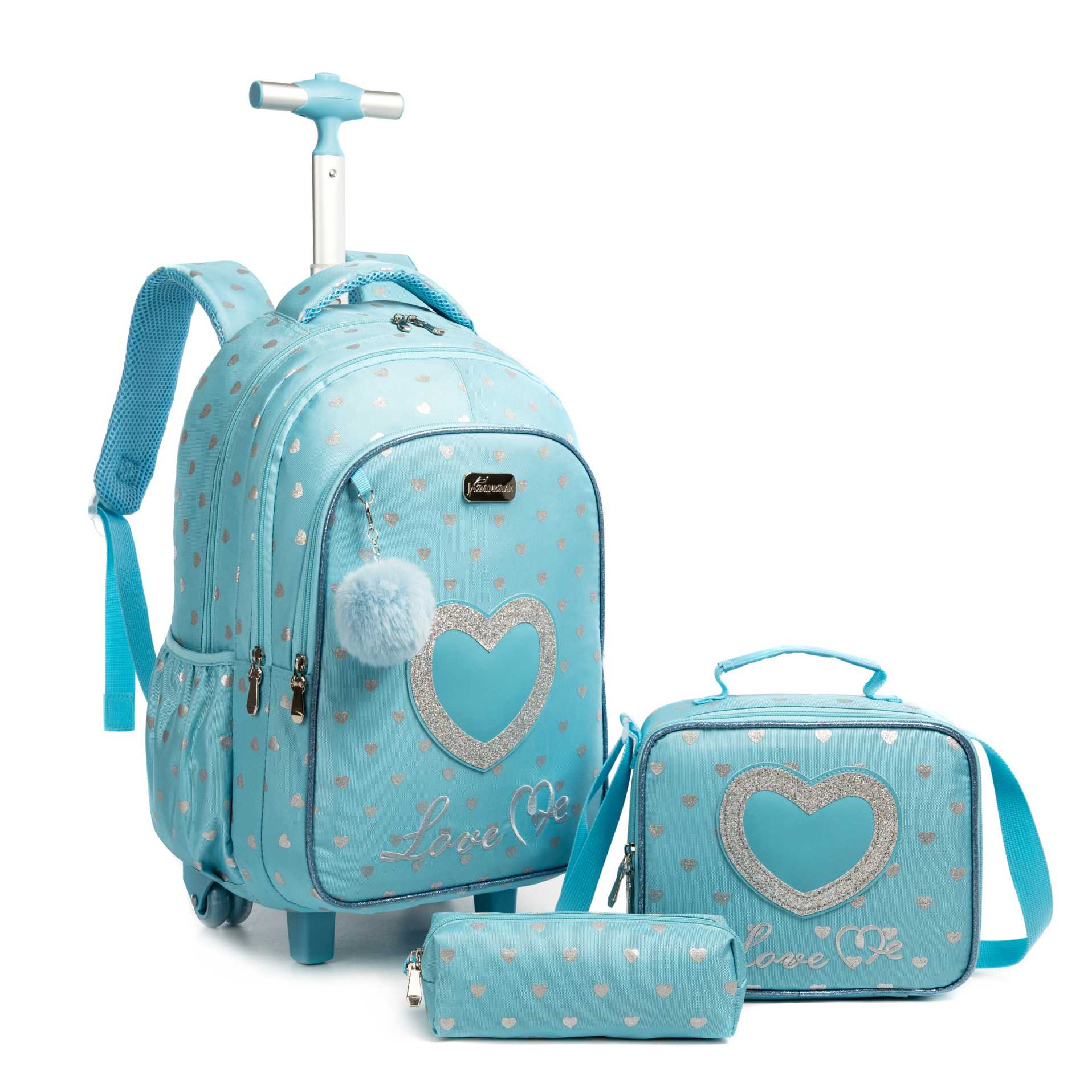 12808T-3 Travel Suitcase Trip Luggage for Girls Carry on Backpack with ...